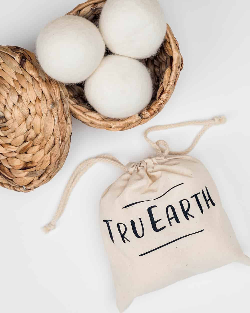 Tru Earth Wool Dryer Balls by Tru Earth - Reusable Fabric Softener - 4 ...